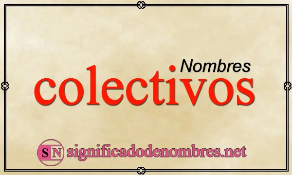 NOMBRES COLECTIVOS | Definición y ejemplos